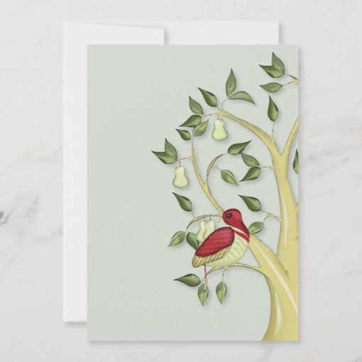 Partridge in a Pear Tree Invitation | Zazzle