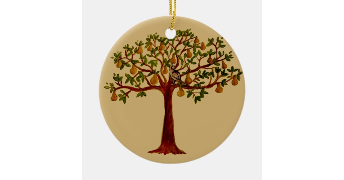 Partridge in a Pear Tree Ornament | Zazzle