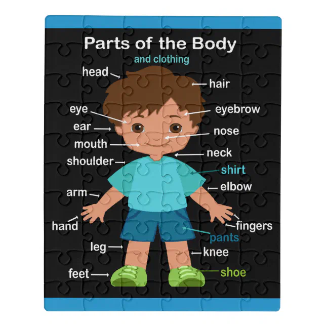 Parts of the Body Acrylic Jigsaw Puzzle | Zazzle