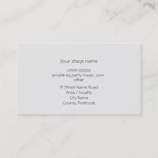 Party and Dinner Magician - Magic Wand logo Business Card | Zazzle