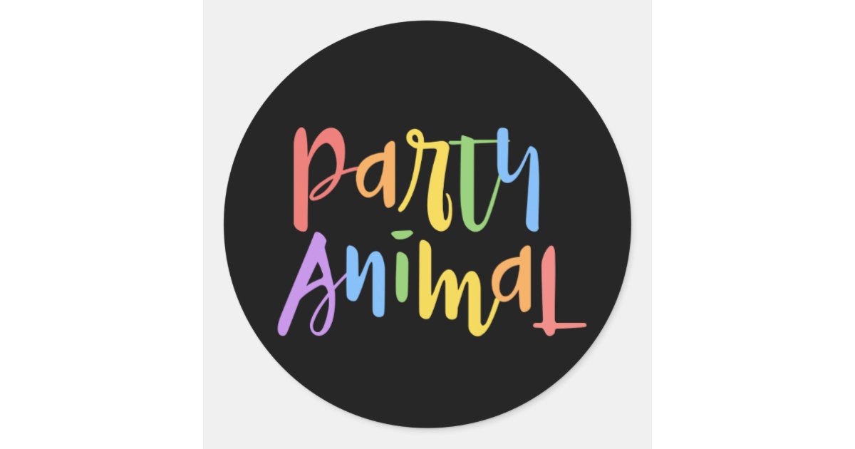 Party Animal Sticker | Zazzle