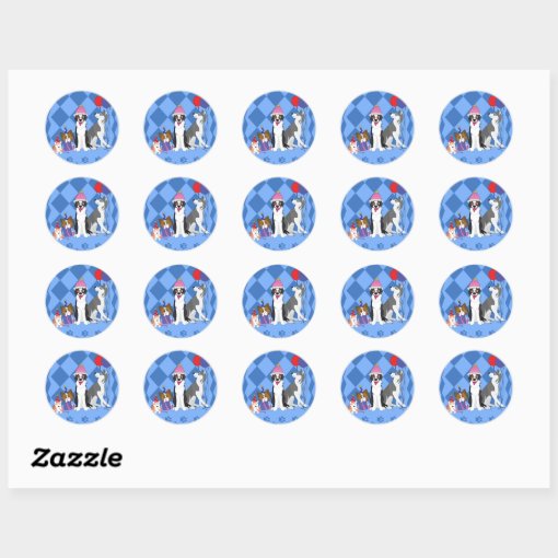 Party Animals Classic Round Sticker | Zazzle