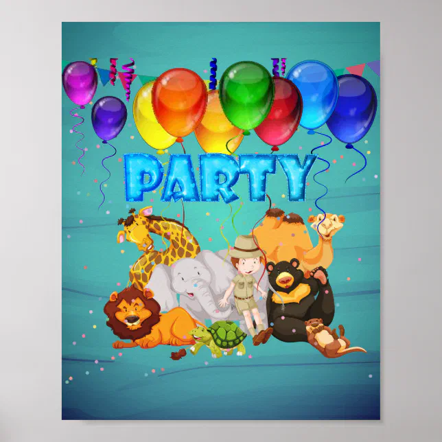 party animals poster | Zazzle