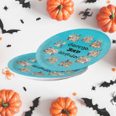 Party Animals Themed Custom Name Birthday Party Paper Plates | Zazzle