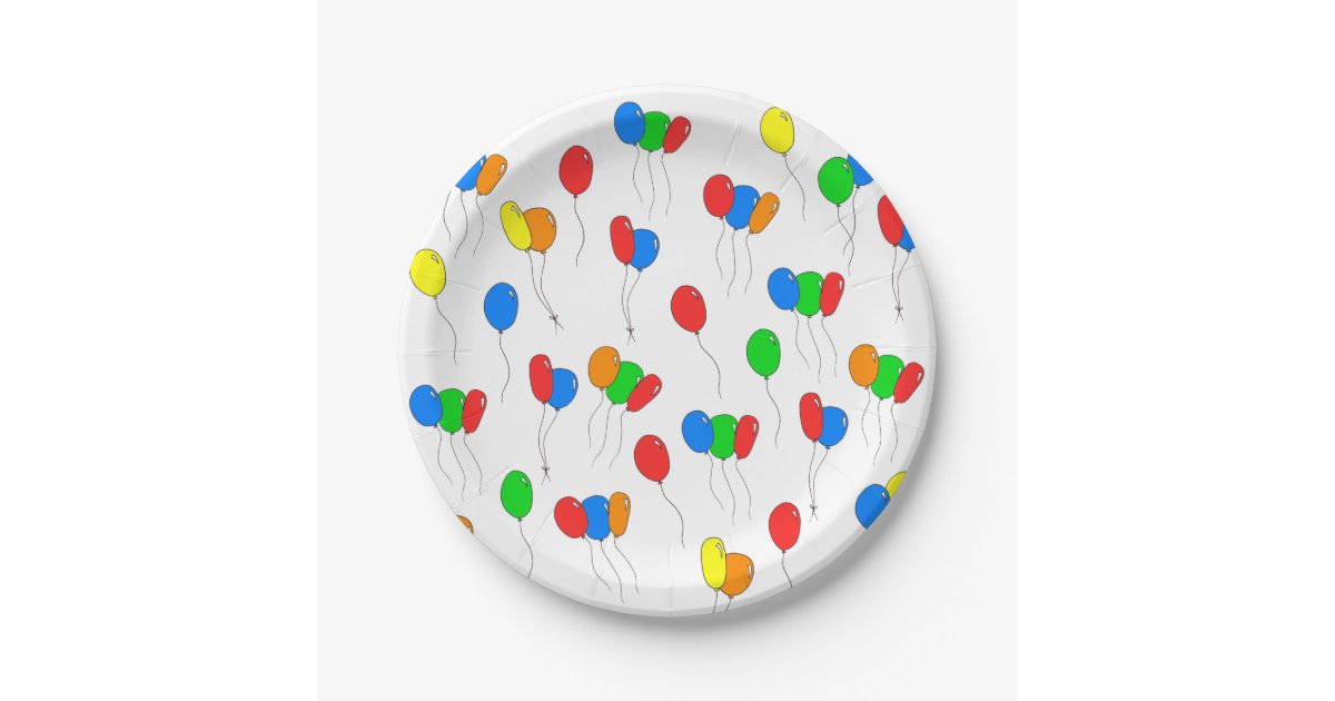 Party Balloon Plates | Zazzle
