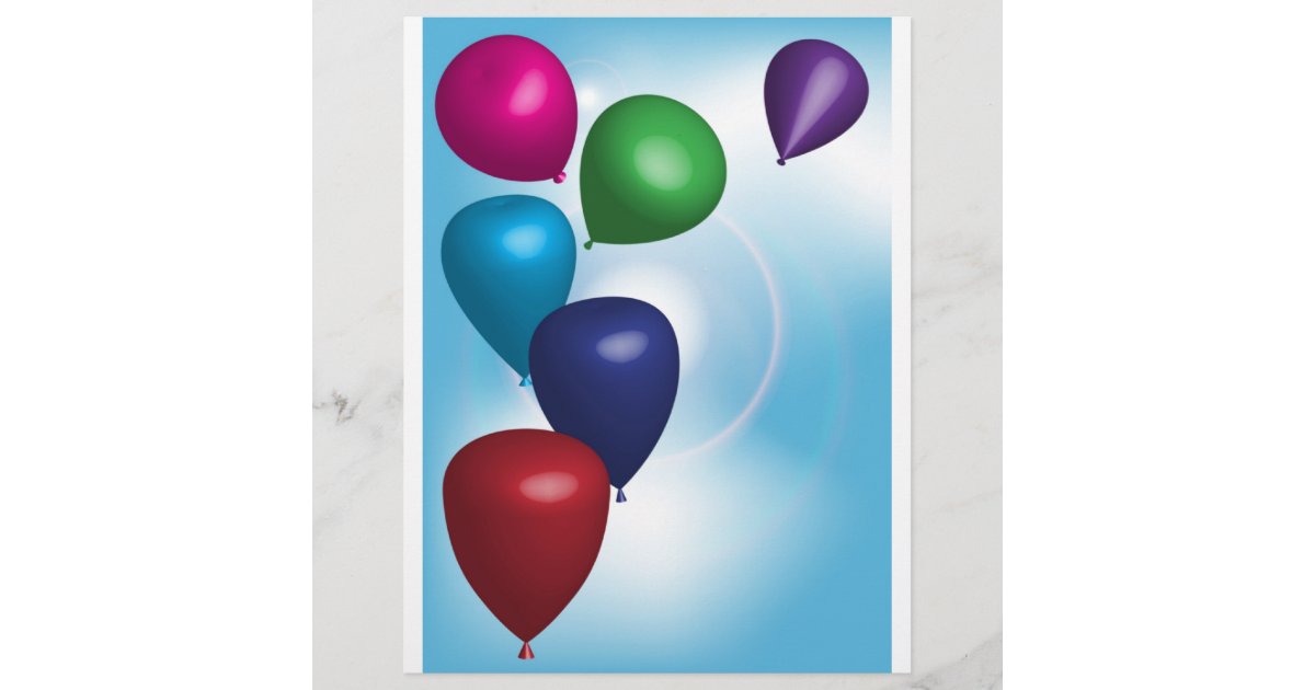 Party Balloons Flyer | Zazzle