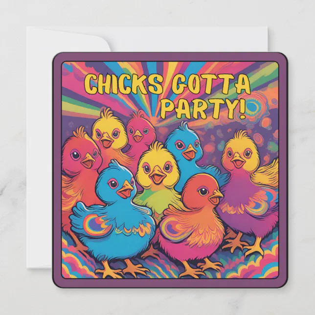 Party Chicks Invitation | Zazzle