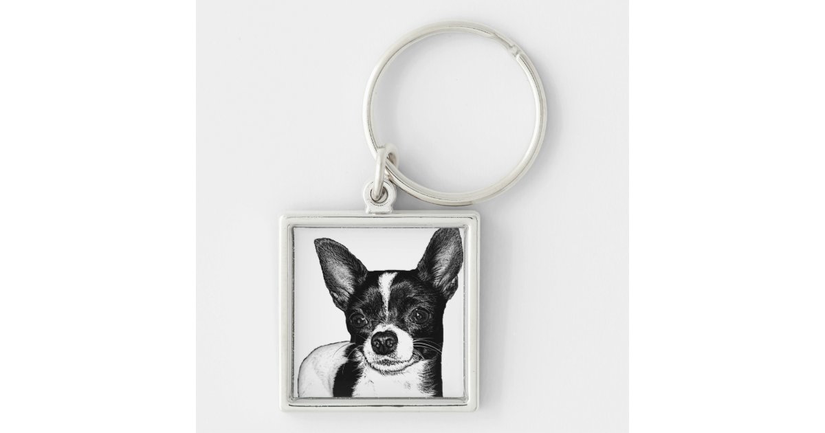 Party Chihuahua Keychain | Zazzle