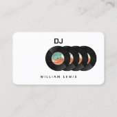 Party DJ Deejay Retro Vinyl Record QR Code Business Card | Zazzle