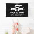 Party DJ for hire deejay advertising banner sign | Zazzle