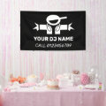 Party DJ for hire deejay advertising banner sign | Zazzle
