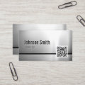 Party DJ - Stainless Steel QR Code Business Card | Zazzle