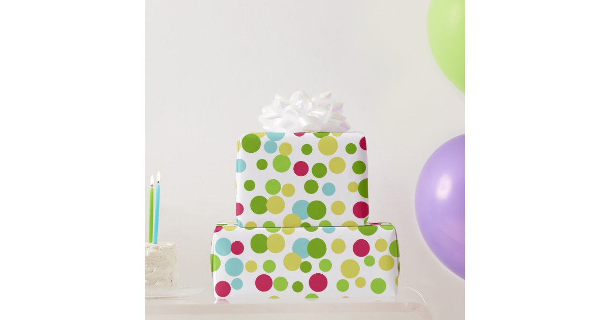 Party Dots Wrapping Paper | Zazzle