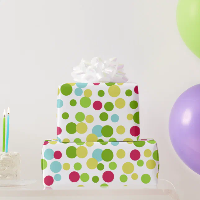 Party Dots Wrapping Paper | Zazzle