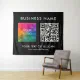 Party Event Seminar Logo QR Code Large Backdrop | Zazzle