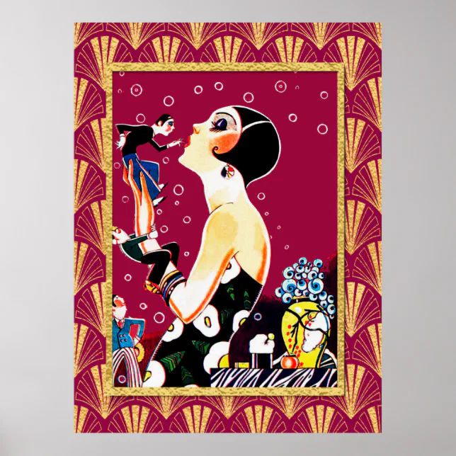 Party Flapper Poster | Zazzle