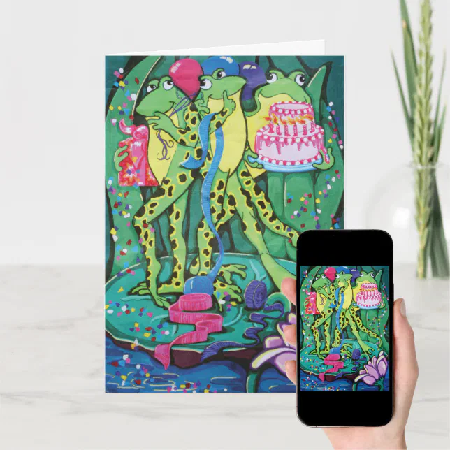 Party Frogs Card | Zazzle