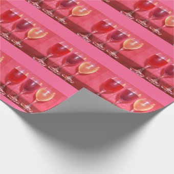 Party Glasses Drink Wine Drinking Alcohol Destiny Wrapping Paper | Zazzle