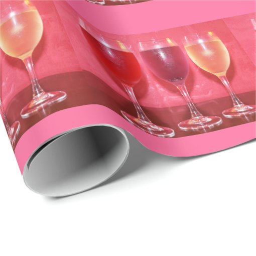 Party Glasses Drink Wine Drinking Alcohol Destiny Wrapping Paper | Zazzle