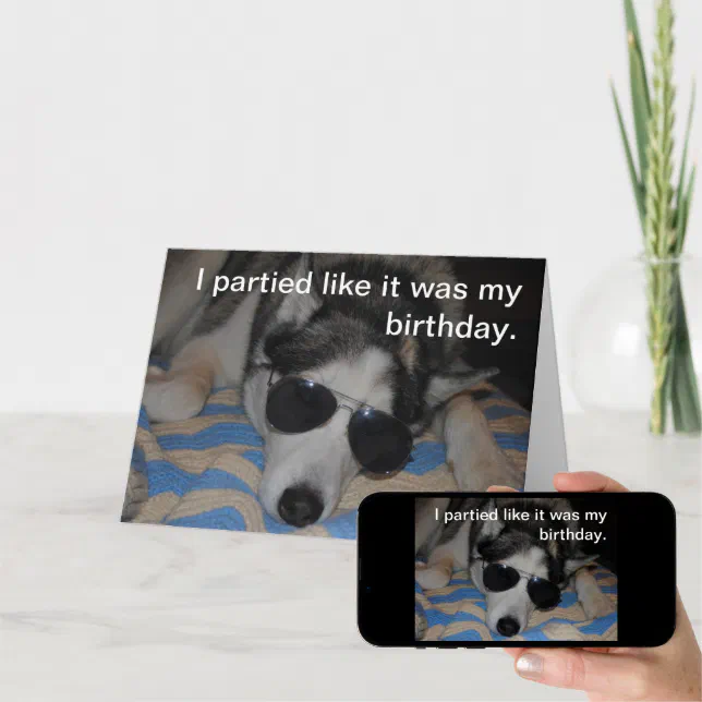 Party Hard Birthday Card | Zazzle