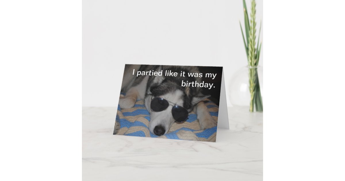 Party Hard Birthday Card | Zazzle