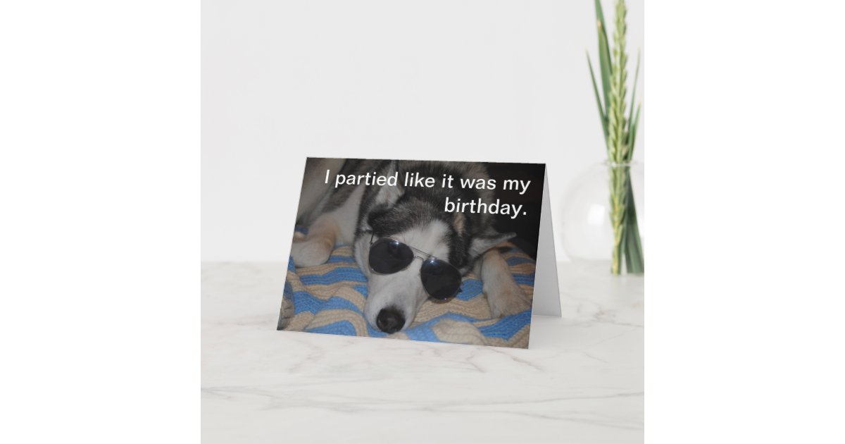 Party Hard Birthday Card | Zazzle