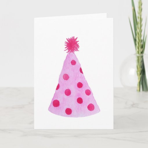 Party Hat Birthday Card | Zazzle