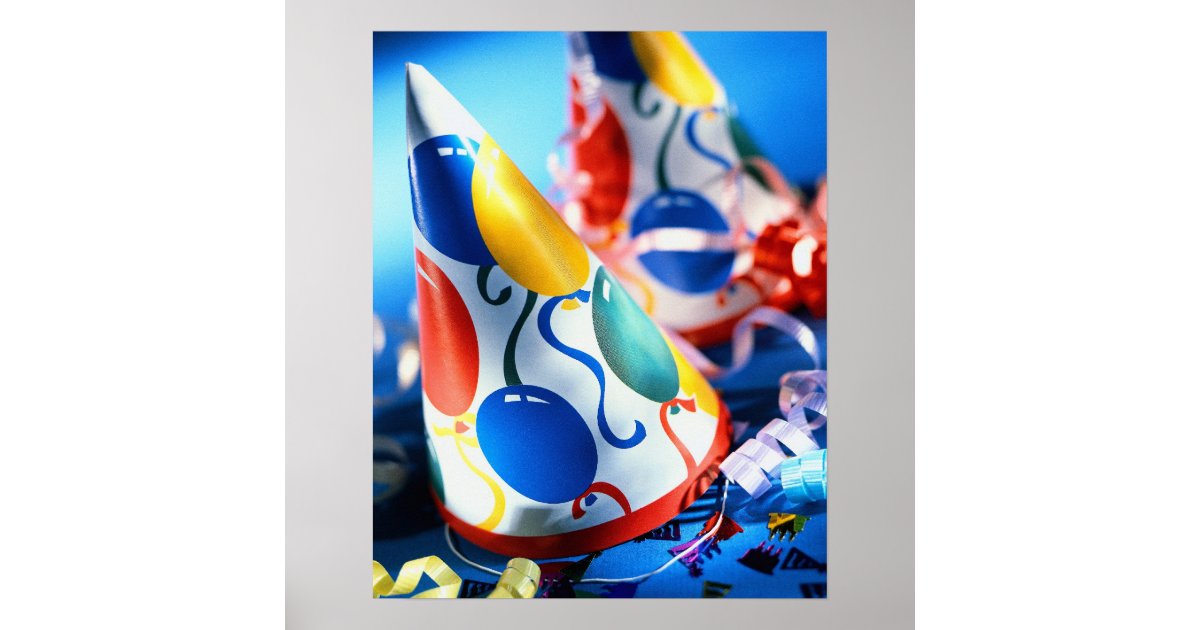 Party Hats Poster | Zazzle