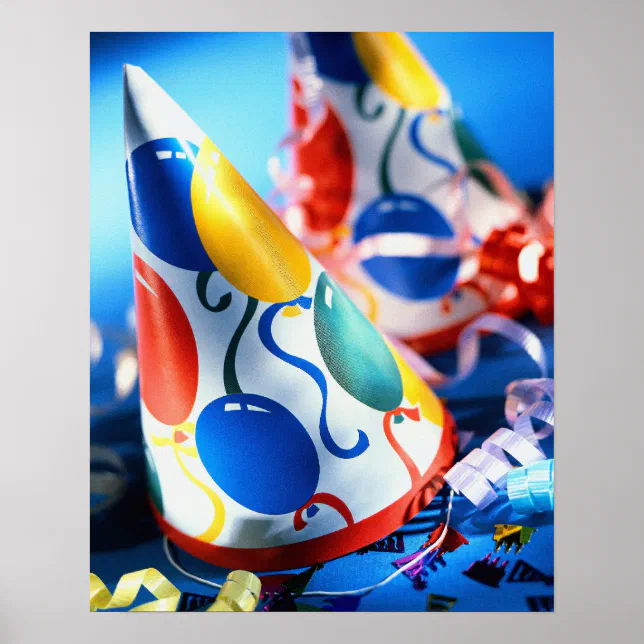Party Hats Poster | Zazzle