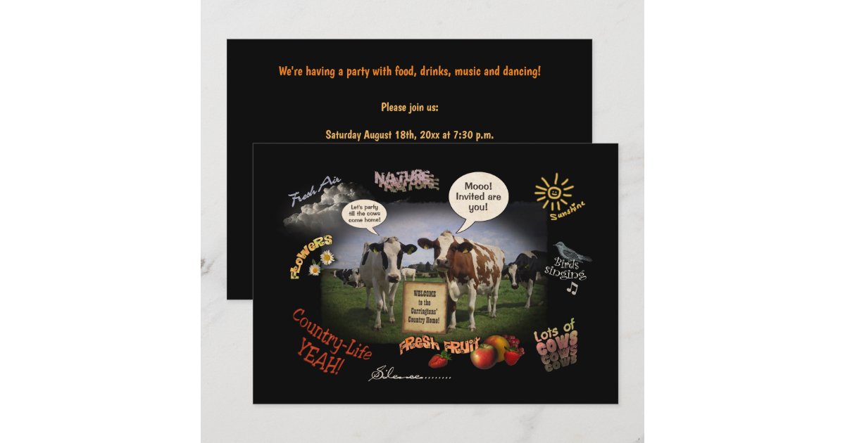 Party in the Country Invitation | Zazzle