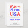 Party In The USA Retro 4th of July Party Invitation | Zazzle