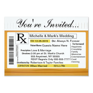 Prescription Invitations | Zazzle