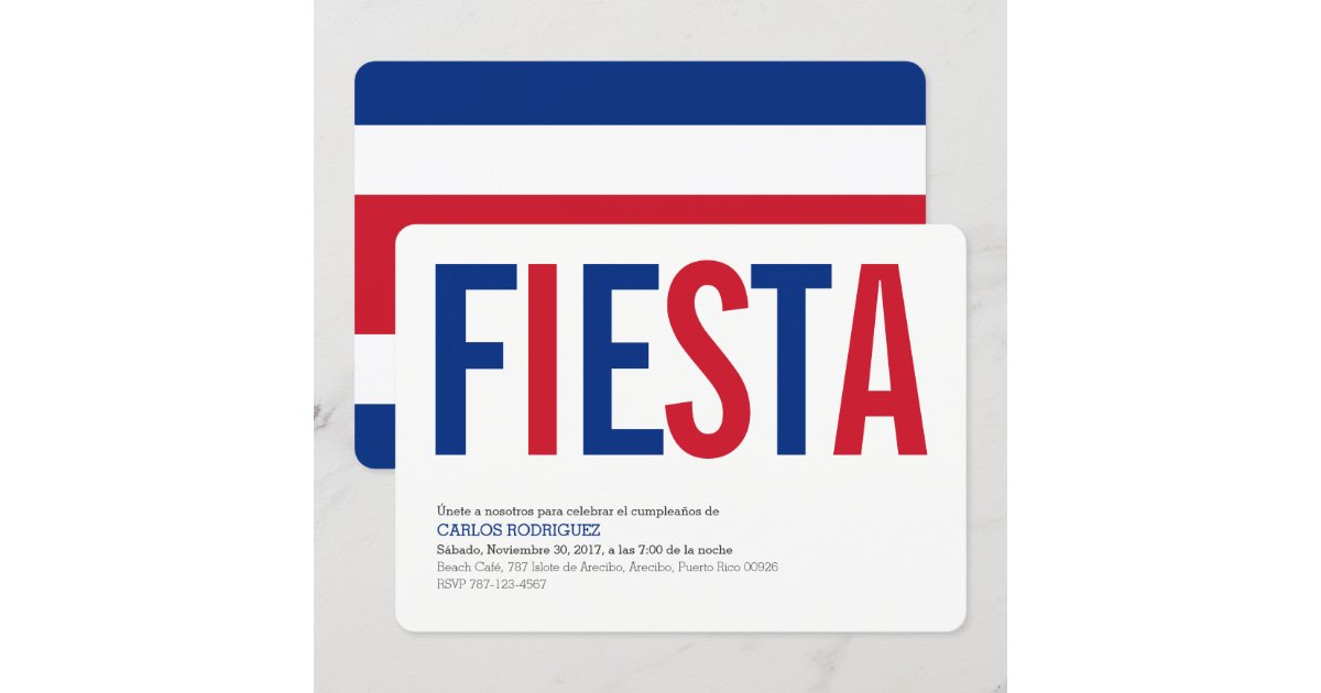 Party: Invitations: Costa Rica: Costa Rican Flag Invitation | Zazzle