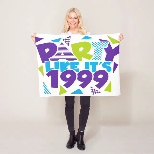Party Like It's 1999®™ Blanket - Design 01 | Zazzle