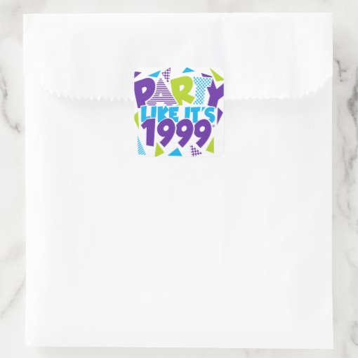 Party Like It's 1999®™ Sticker - Design 01 | Zazzle