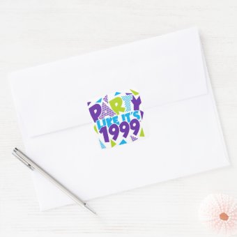 Party Like It's 1999®™ Sticker - Design 01 | Zazzle