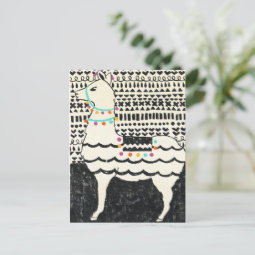 Party Llama Postcard | Zazzle