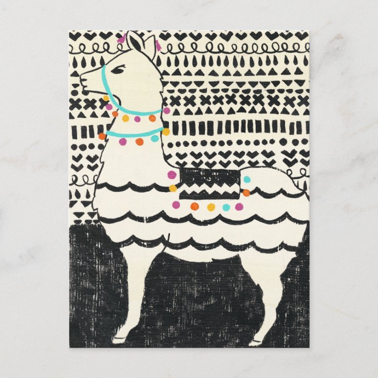Party Llama Postcard | Zazzle