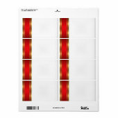 Party Name Tag Label gold red | Zazzle