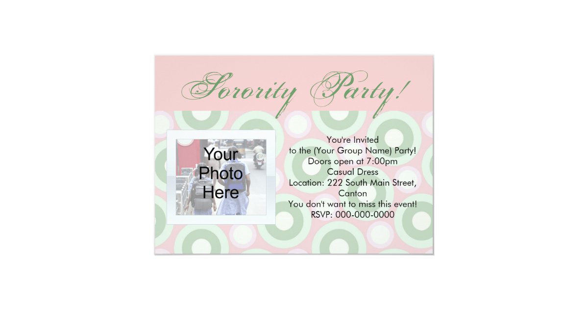 Party or Rush Invitation | Zazzle.com