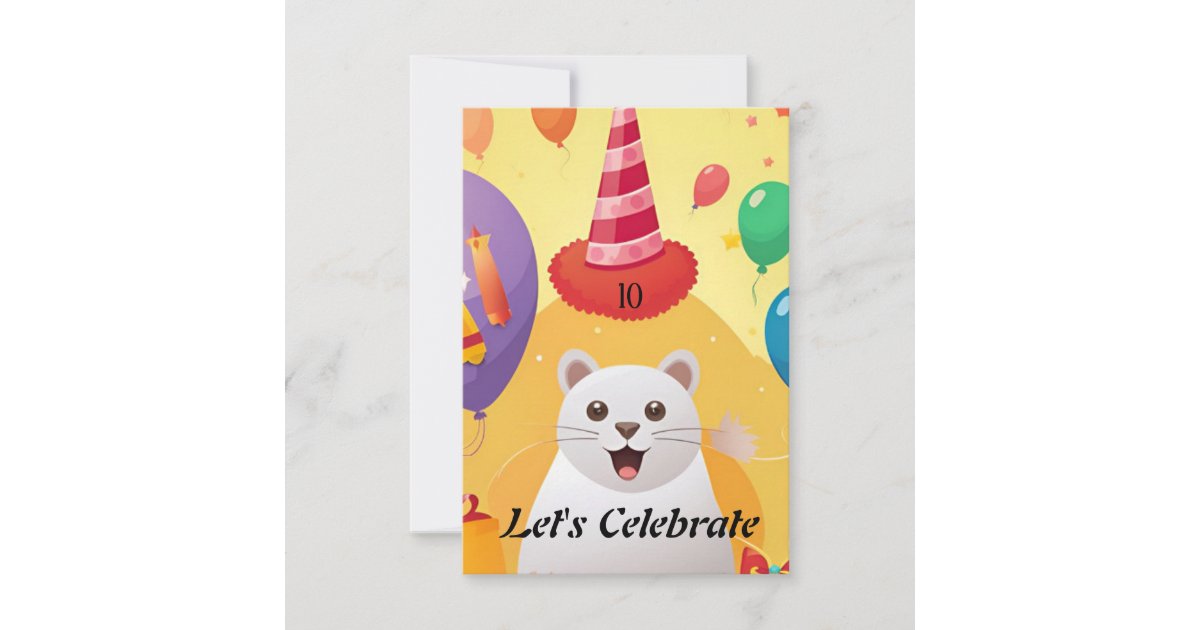 "Party Palooza: Birthday Invitation | Zazzle