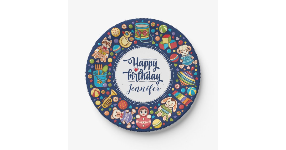 Party Palooza Birthday Party Paper Plates | Zazzle