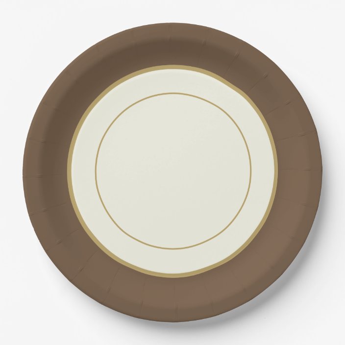 Party Paper China-look Plate Rimmed | Zazzle.com