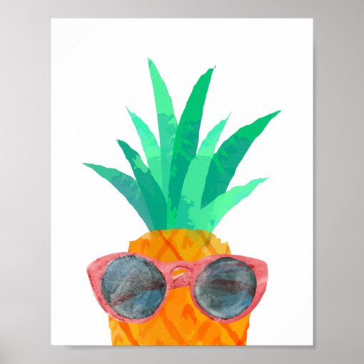 Party Pineapple Poster | Zazzle