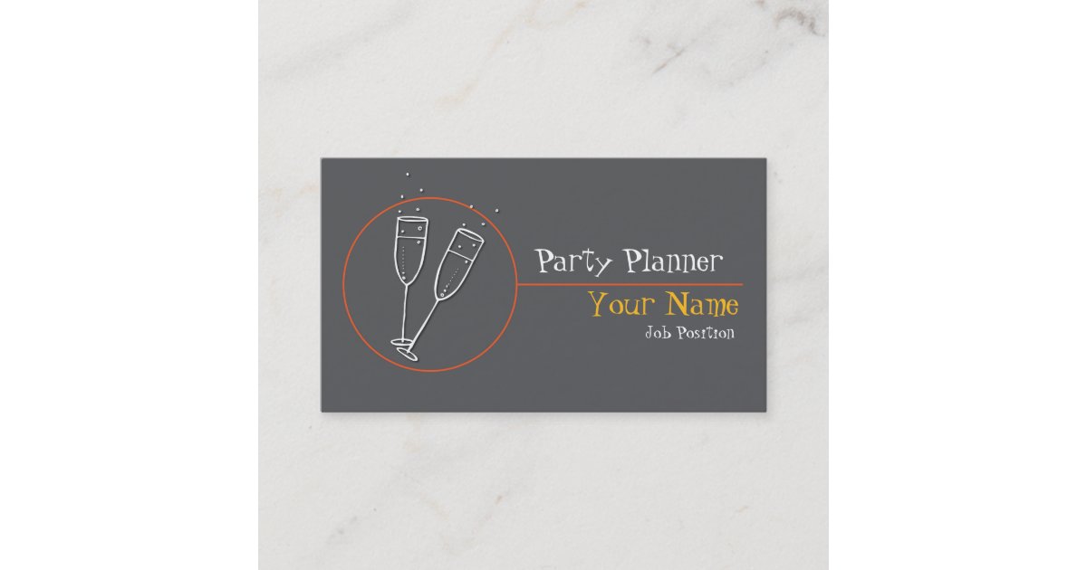 Party Planner Business card | Zazzle