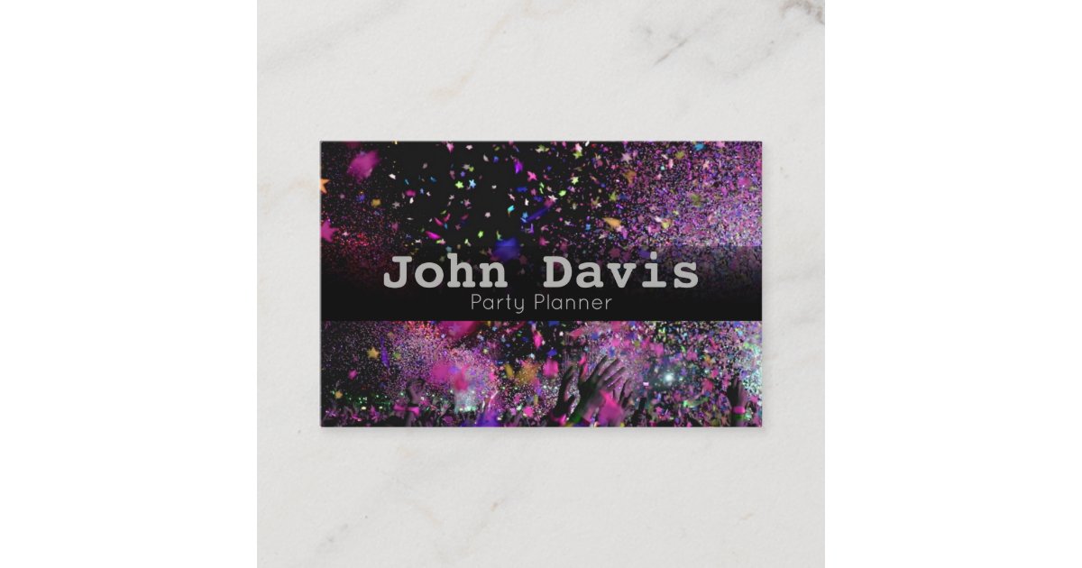 Party Planner business card | Zazzle