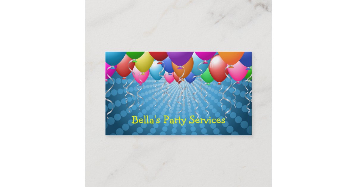 Party Planner Business Card | Zazzle