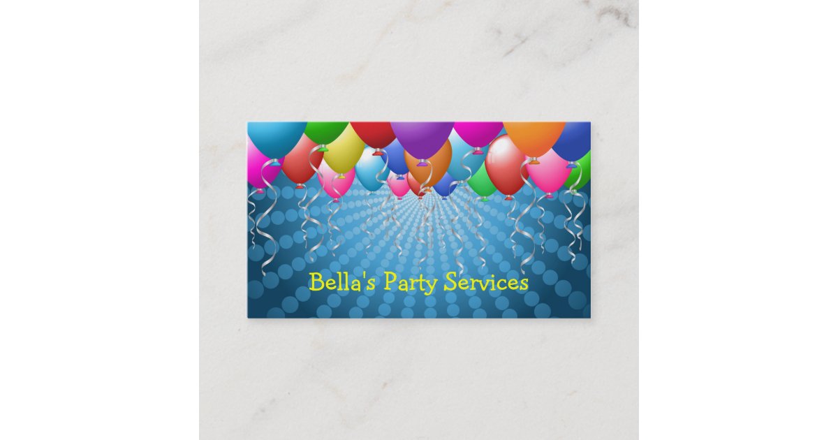 Party Planner Business Card | Zazzle.com