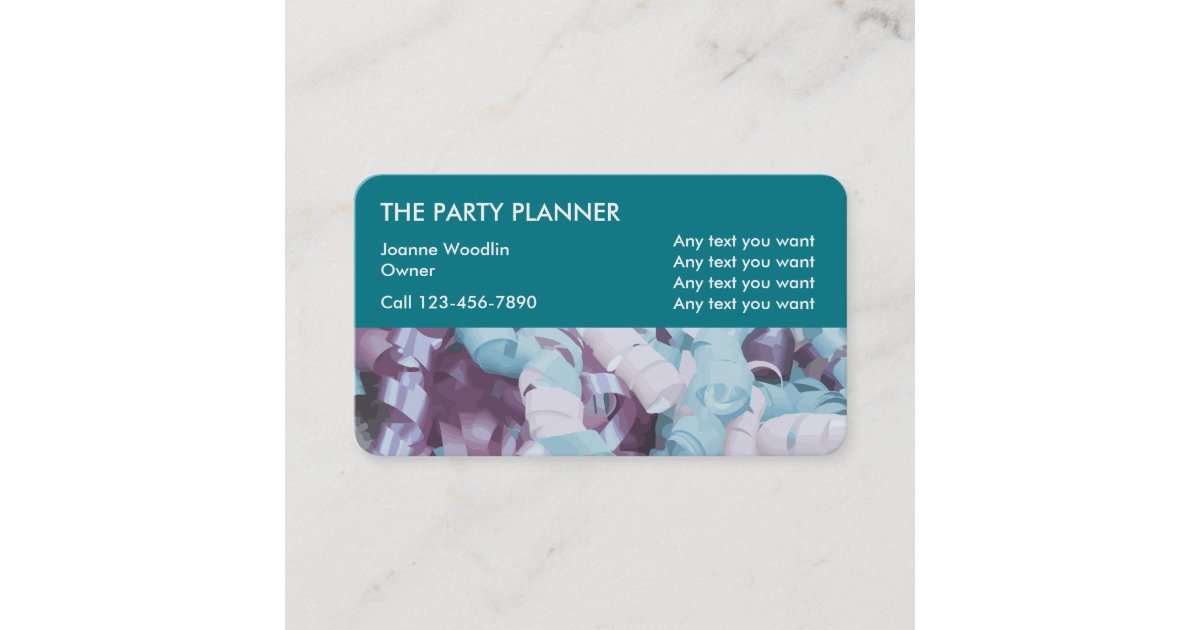 Party Planner Business Cards | Zazzle