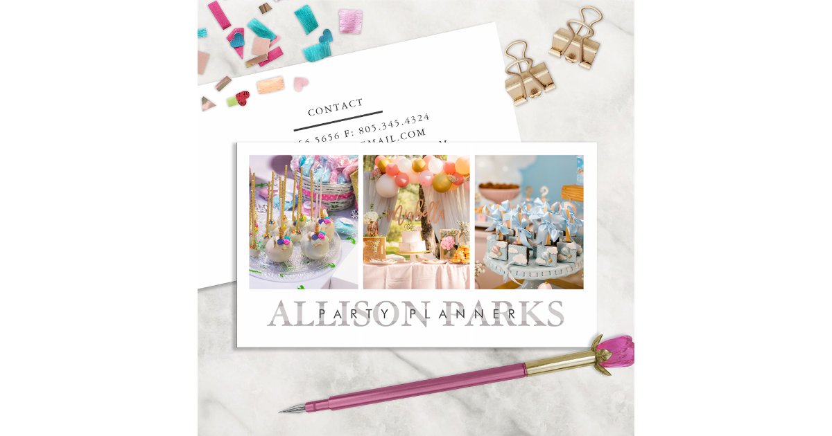Party Planner / Other Business Card | Zazzle